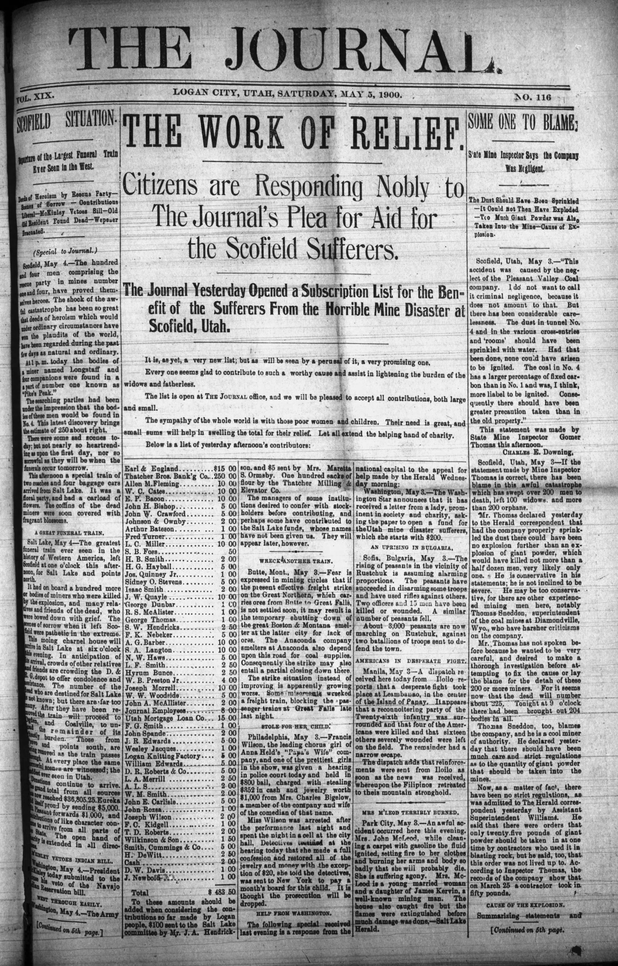 Scofield Mining Disaster – People's History Utah