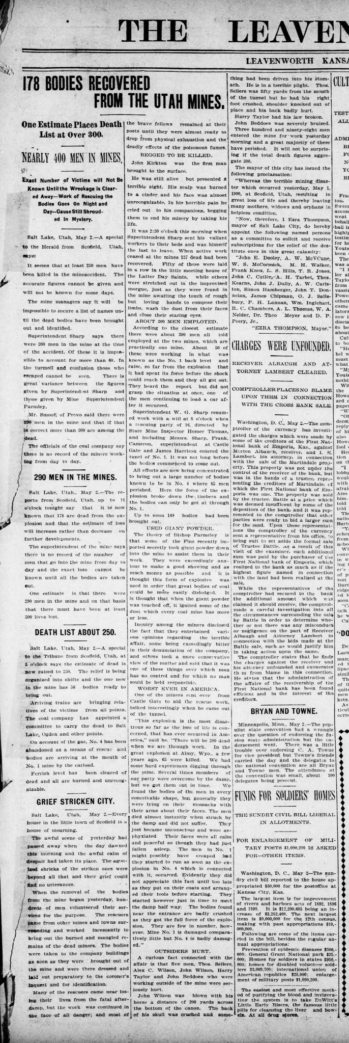 Scofield Mining Disaster – People's History Utah