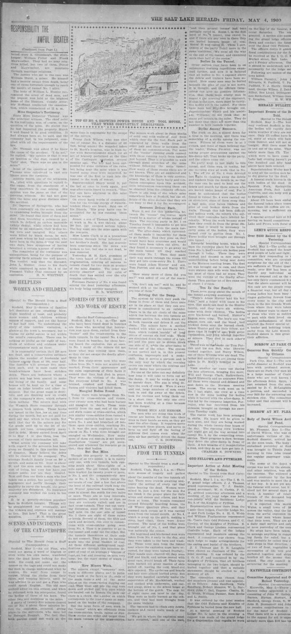 Scofield Mining Disaster – People's History Utah