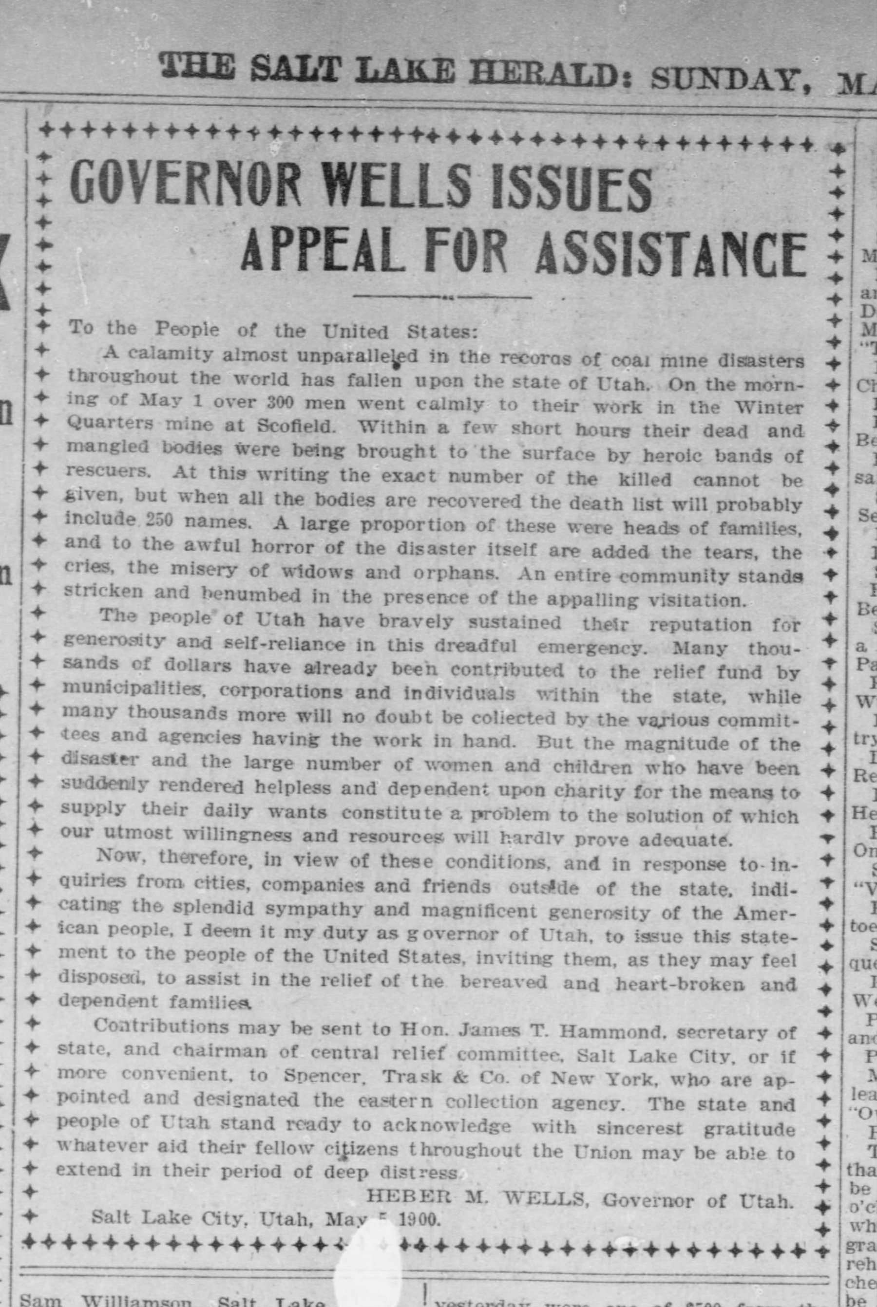 Scofield Mining Disaster – People's History Utah