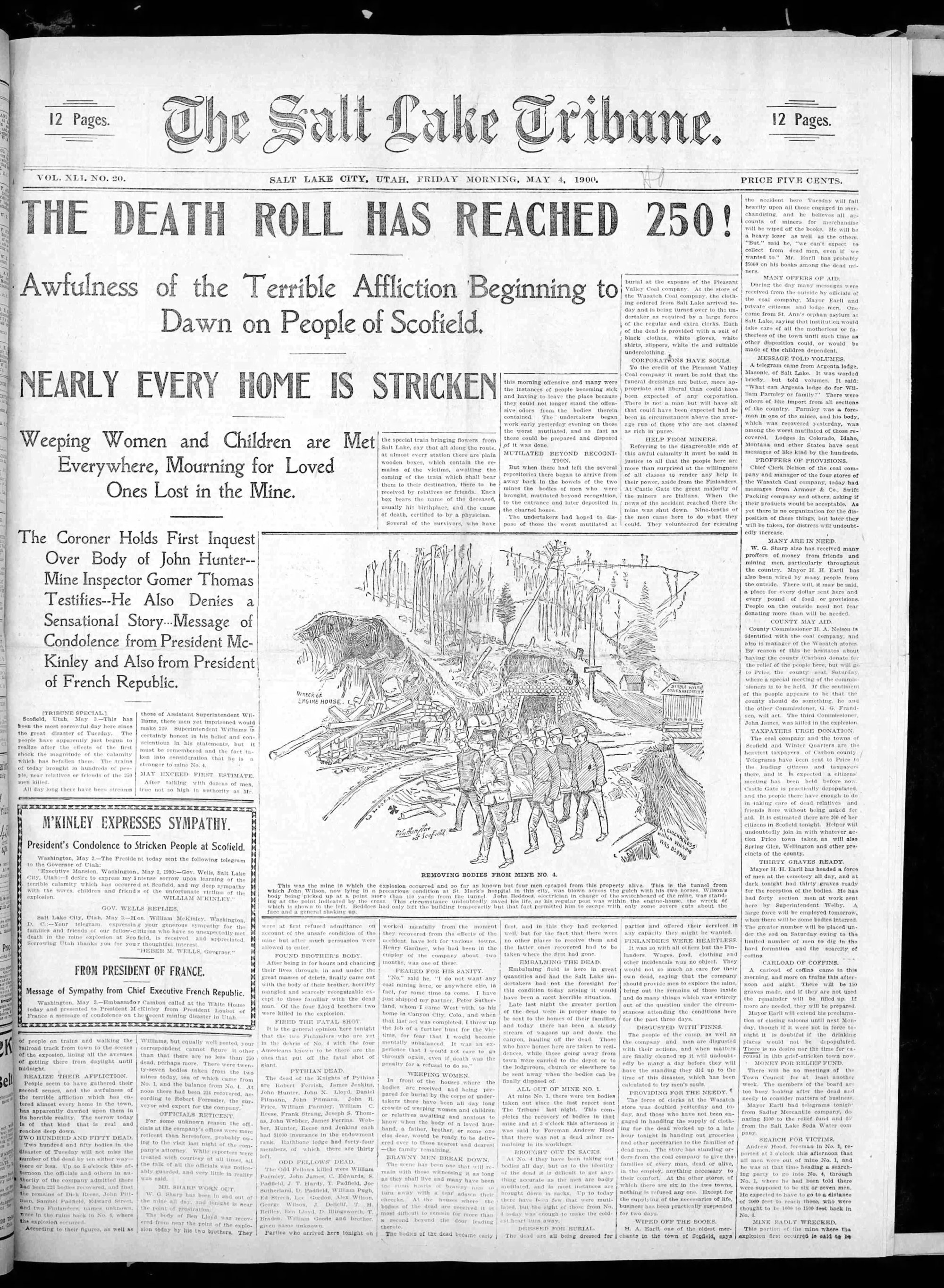 Scofield Mining Disaster – People's History Utah